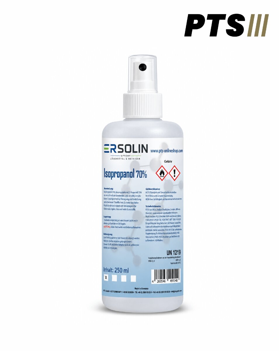Isopropanol 70% (IPA, 2-Propanol) in Sprühflasche 250ml, 5,98